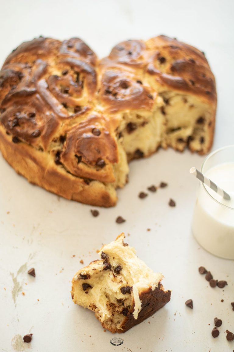 Chinois - Brioche fourrée crème pâtissière pépites chocolat